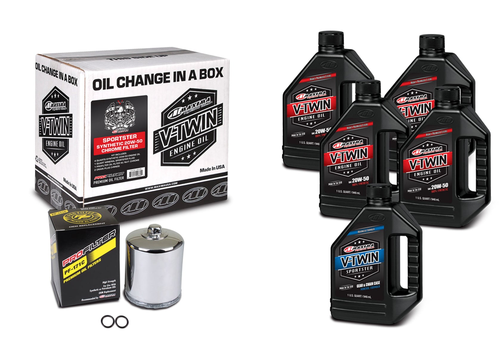 V-TWIN OIL CHANGE KITS – MaximaUsa